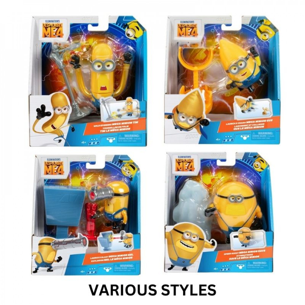 DESPICABLE ME MEGA MINION ACTION FIGURE assorted